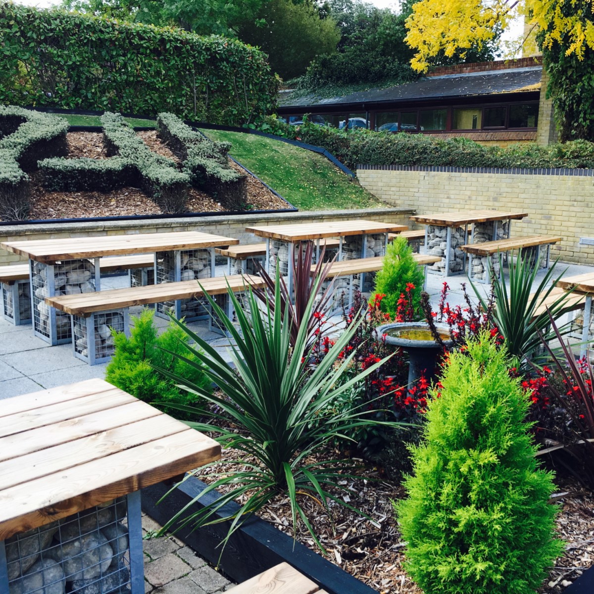 Gabion Bench | For Pubs, Hotels & Parks