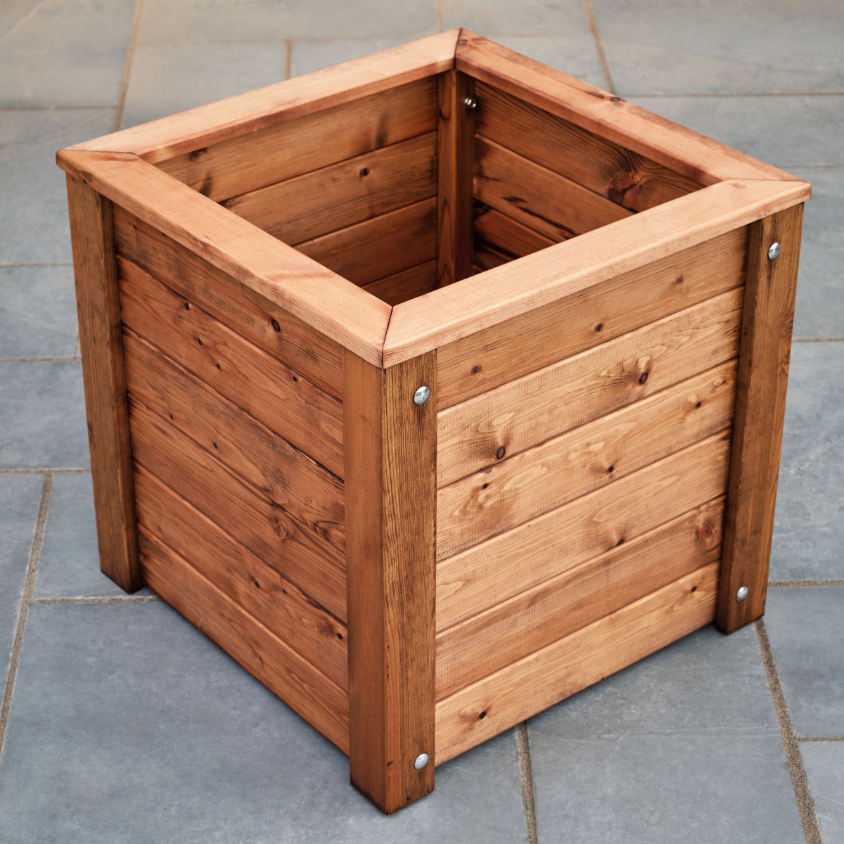 Commercial Wooden Planter - Cube | For Pubs, Hotels & Holiday Parks