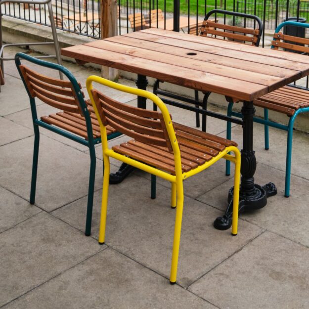Colourful Metal Frame Chair - Portobello Range - Woodberry