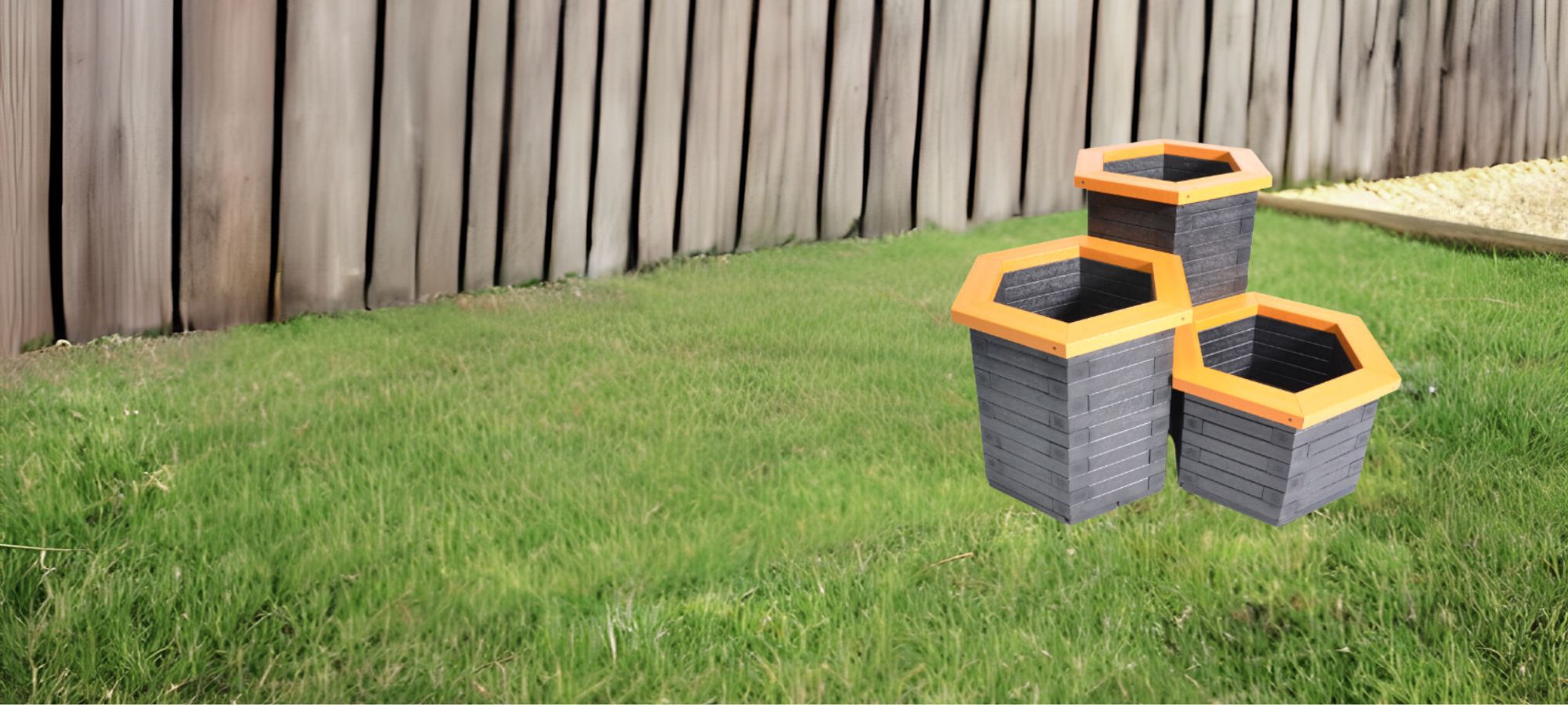 Recycled Plastic Planters - Woodberry
