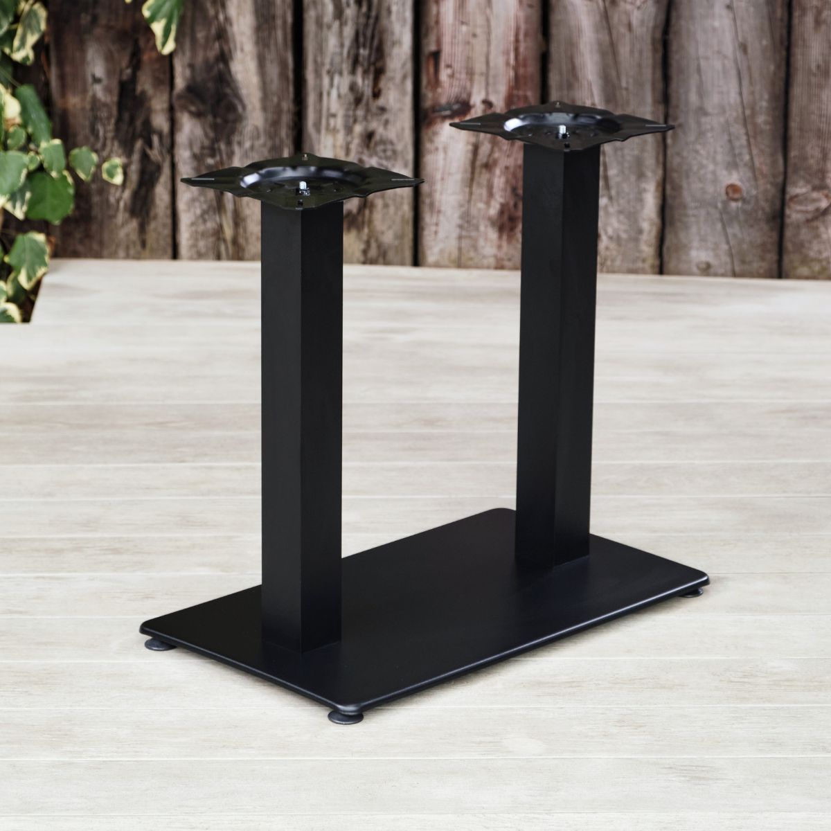 Rectangular Wooden Pedestal Table – Ashow - Woodberry
