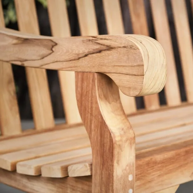 Teak Park Bench 1.5m - Birchmoor Range - Woodberry